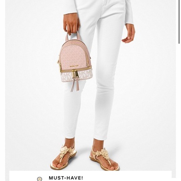 MICHAEL Michael Kors | Bags | Rhea Mini Colorblock Logo Backpack | Poshmark